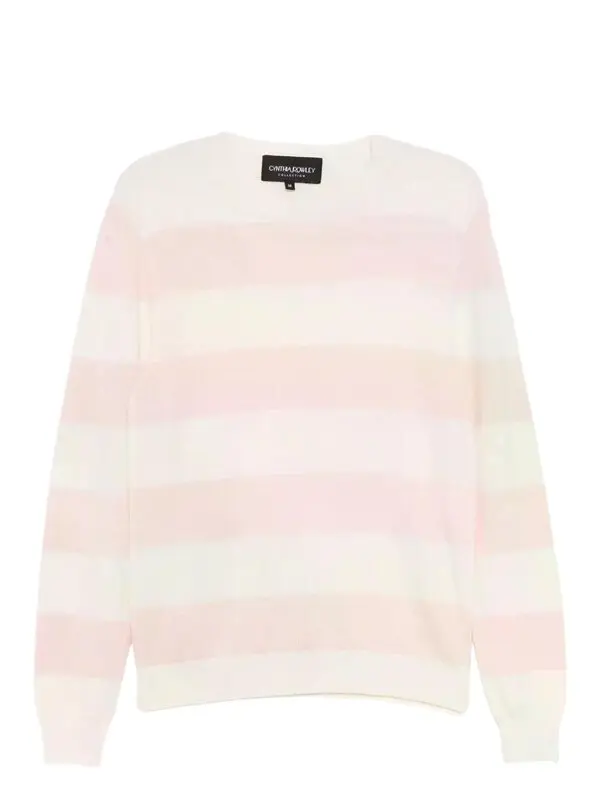 Cynthia Rowley Striped Long Sleeve Top - Neutrals