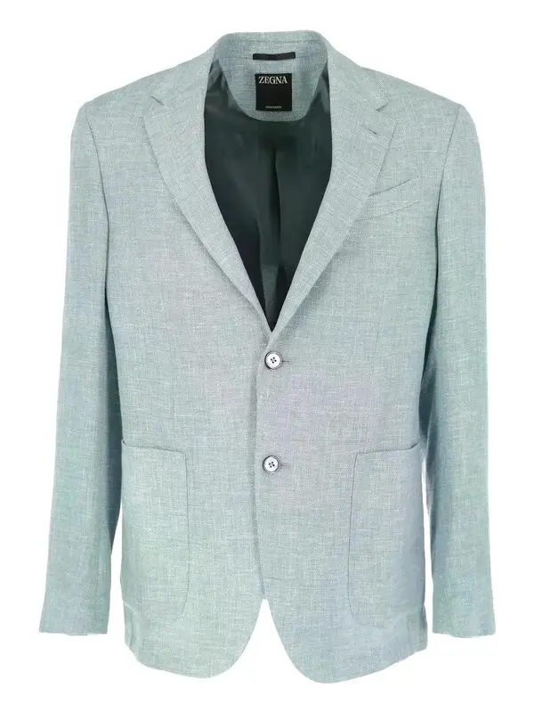 Zegna Single-breasted Blazer - Blue