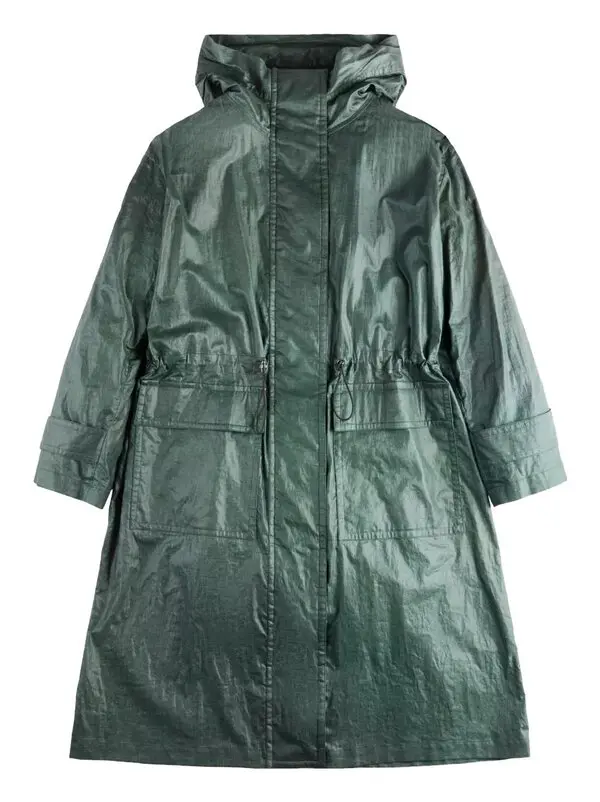 FAY Hooded Drawstring Parka - Green