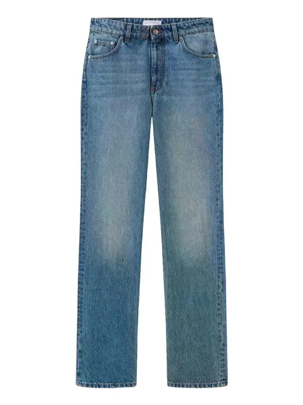Stella McCartney Faded Straight Leg Jeans - Blue