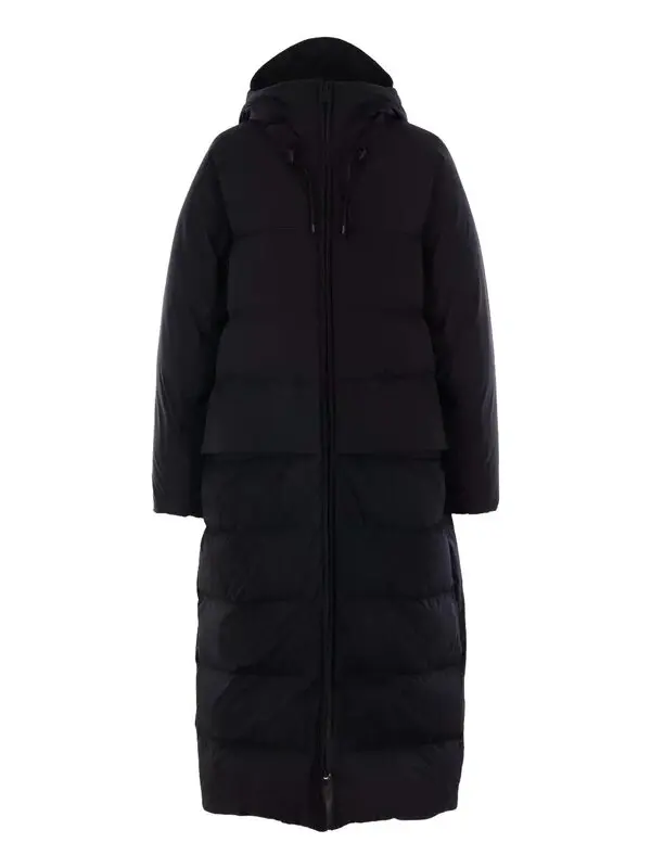 Aspesi Hooded Zipped Parka Coat - Black
