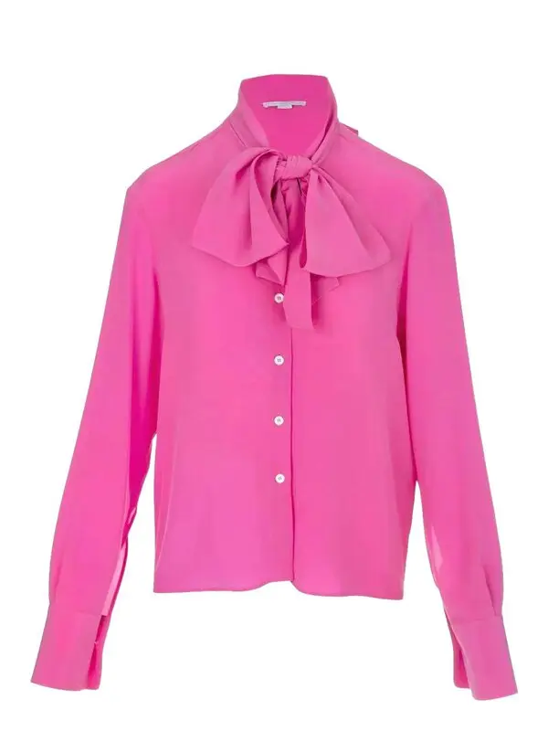 Stella McCartney Tie-neck Shirt - Pink