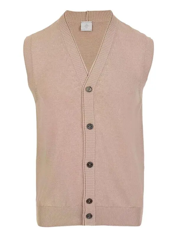 Eleventy Buttoned Gilet - Neutrals