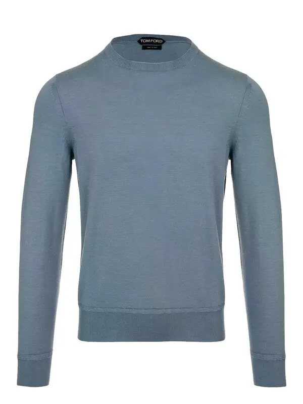 TOM FORD Crew-neck Top - Blue