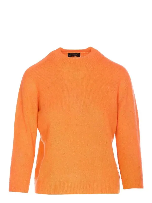 ROBERTO COLLINA Long-sleeve Crew-neck Sweater - Orange