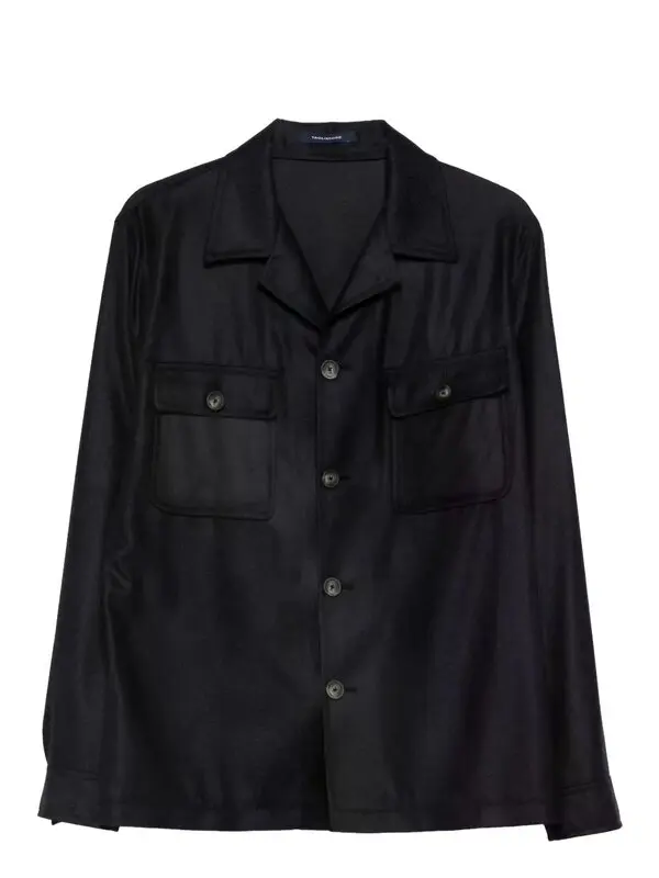Tagliatore Buttoned-pocket Jacket - Blue