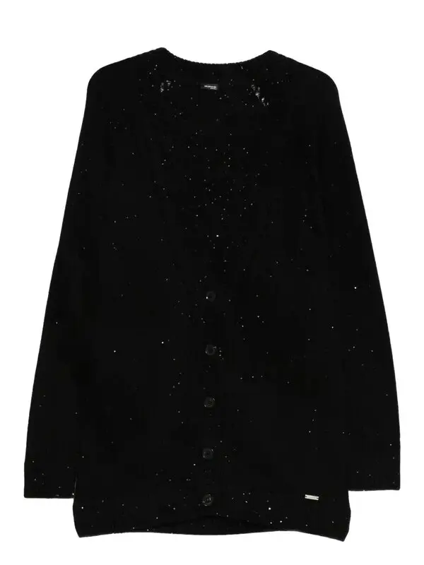 Kiton Buttoned Cardigan With Embellished Details - Black