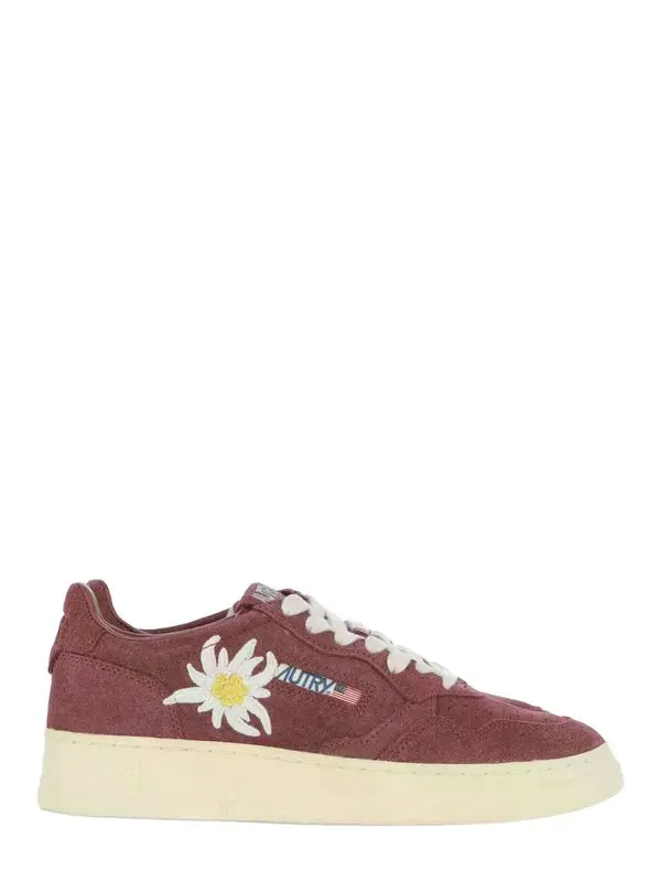 AUTRY Medalist Flower Low Sneakers - Red