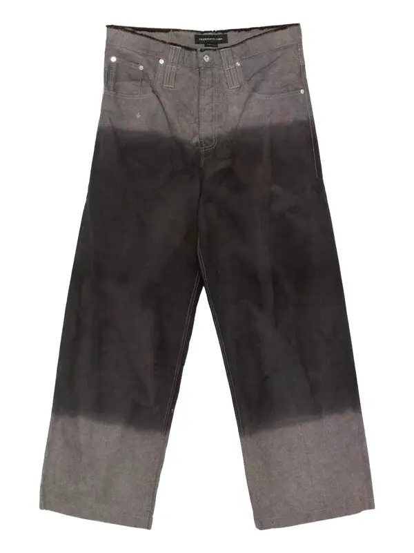 FEDERICO CINA Dip-dye Trousers - Grey