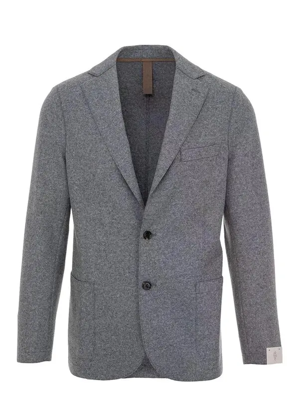 Eleventy Buttoned Blazer - Grey