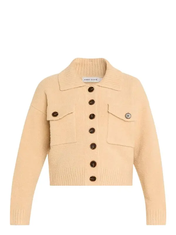 Anna Quan Reagan Bouclé Knit Jacket - Camel
