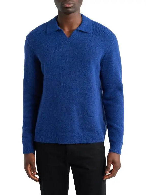 WAX LONDON Carter Polo Sweater - Blue