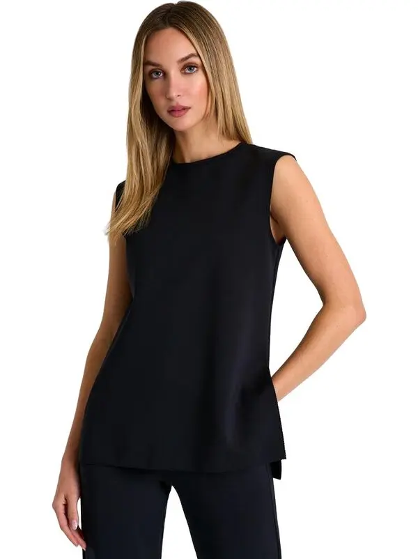 Shan Sleeveless Top With Pockets - Black