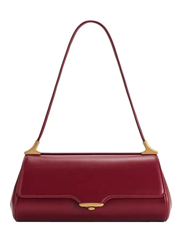 Jw Pei Eloise Faux Leather Shoulder Bag - Burgundy