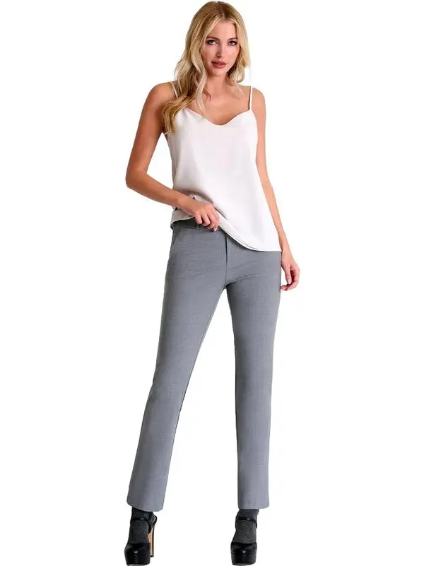 Shan Straight Leg Pants - Grey