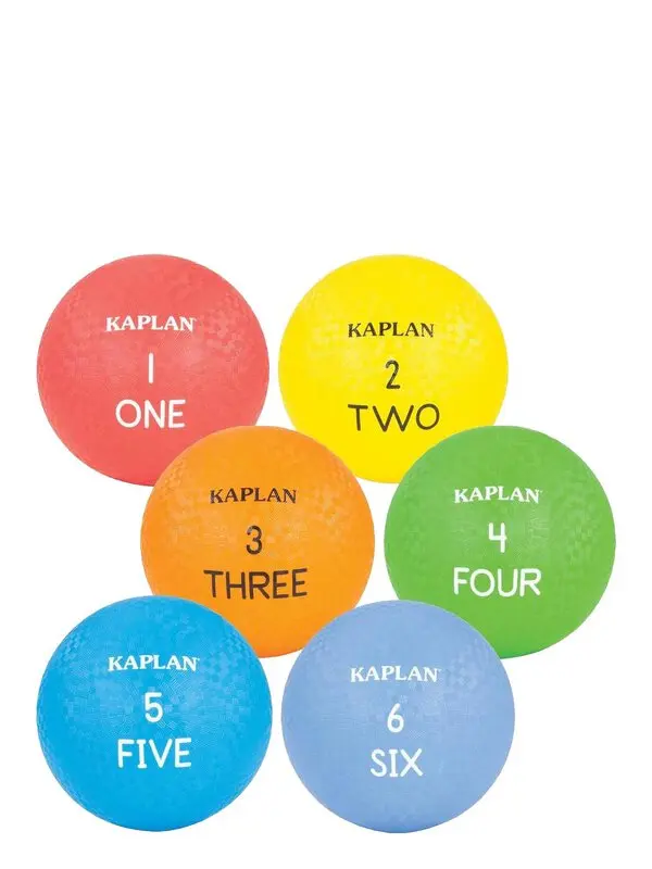 KAPLAN EARLY LEARNING COMPANY Set Of Six Playground Balls - Multicolored
