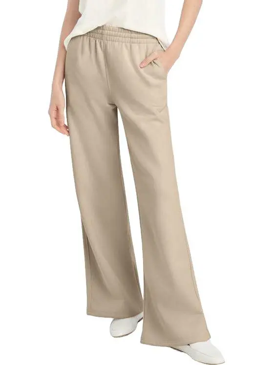 FAVORITE DAUGHTER The Collegiate Flare Sweatpants - Soft Taupe
