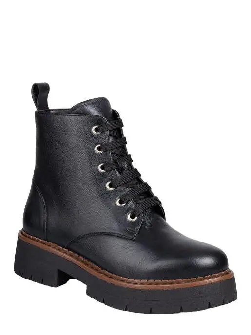 MANELA Ibiza Lace Up Bootie - Black