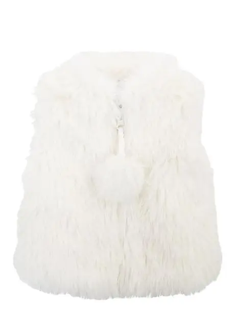 WIDGEON Faux Fur Zip Front Vest - Snow Rain Shag