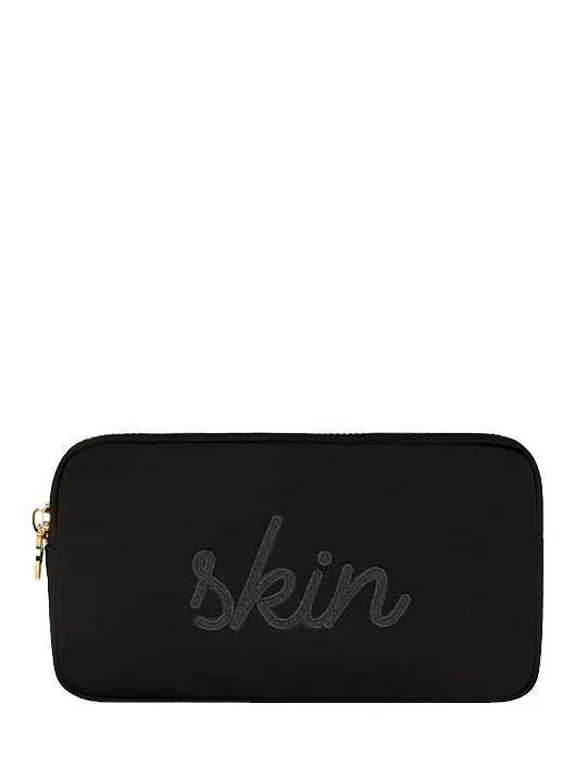 Stoney Clover Lane Small Embroidered Nylon Pouch - Noir
