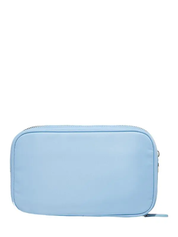 Stoney Clover Lane Double Zip Nylon Pouch - Periwinkle