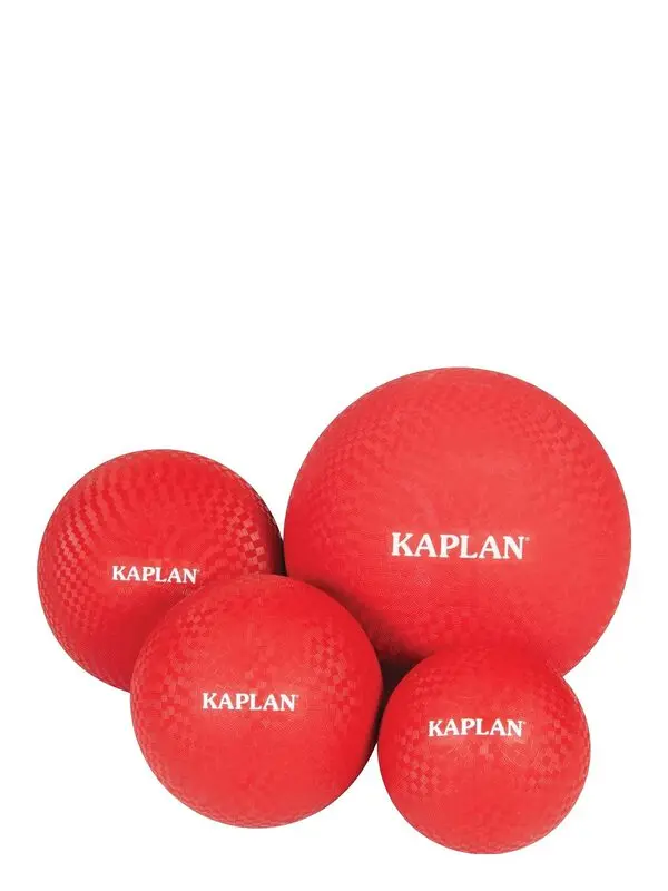 KAPLAN EARLY LEARNING COMPANY Playground Balls Set Of 4 - Red