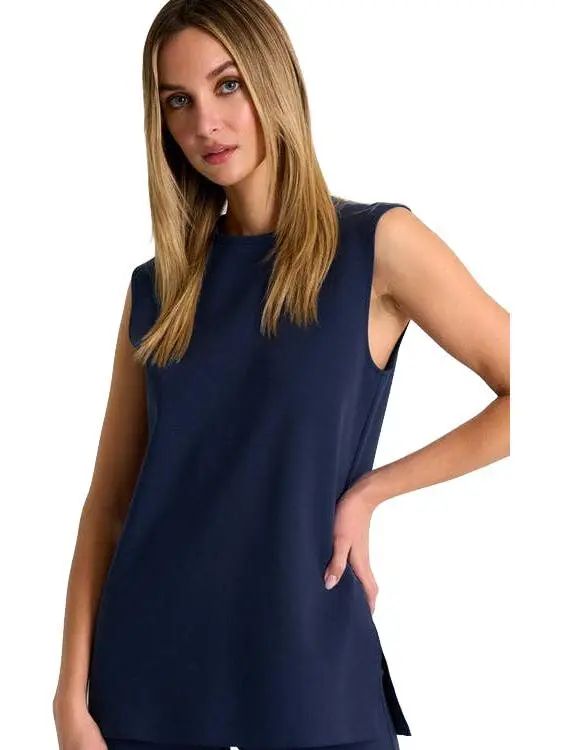 Shan Sleeveless Top - Navy