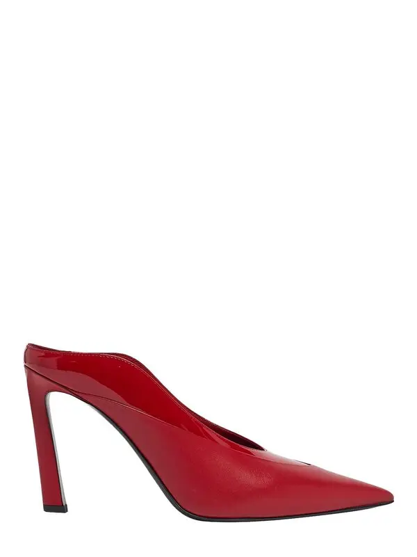 Givenchy Mixed Leather Pointed-toe Mule Pumps - Pink Pattern
