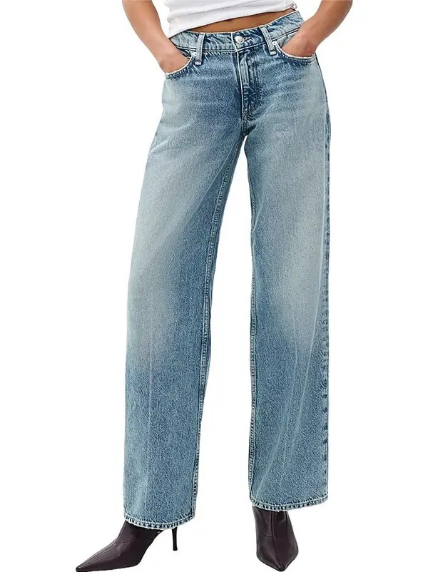 Rag & Bone Saige Full Straight Jeans - Roseland