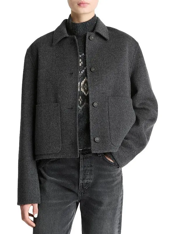 Vince Wool Cashmere Jacket - Hazelnut