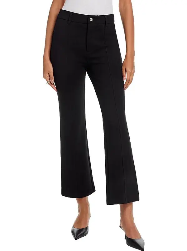 Paige Nixie Cropped Bootcut Pants - Black