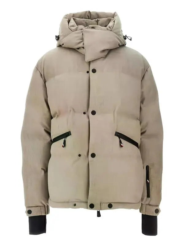 Moncler Krun Hooded Ski Jacket - Neutrals