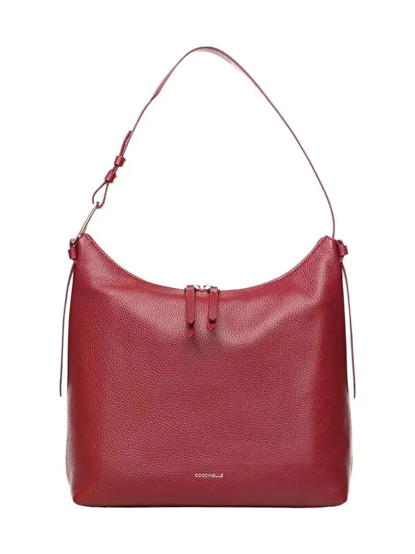 COCCINELLE Malory Small Leather Shoulder Bag - Red