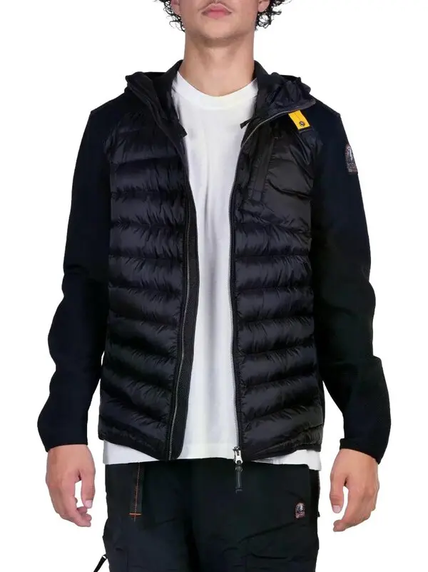 PARAJUMPERS Nolan Hooded Panelled Padded Jacket - Black