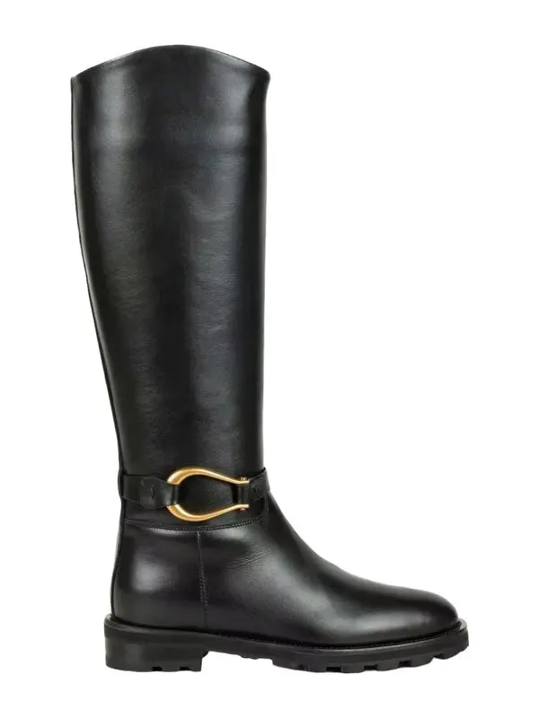 Roberto Festa 10mm Nia Embellished Knee-high Boots - Black
