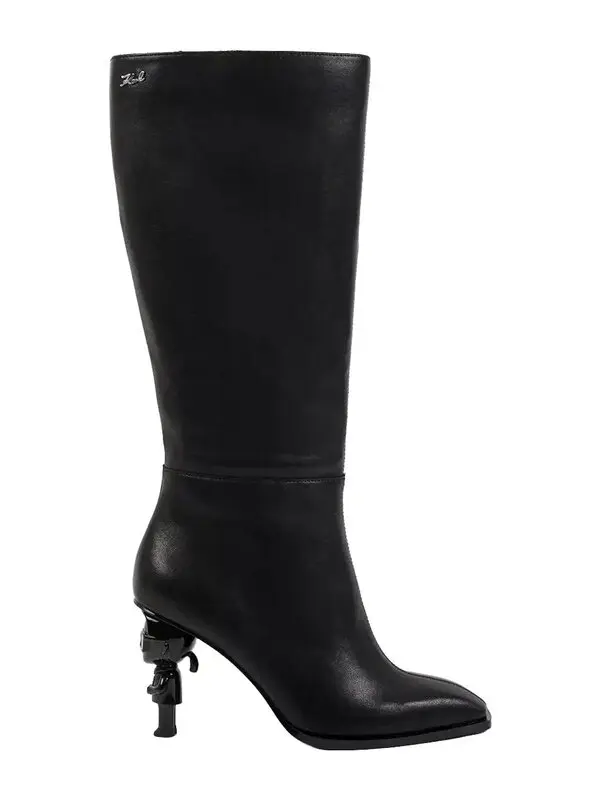 Karl Lagerfeld 80mm Ikon Nft Tall Boots - Black