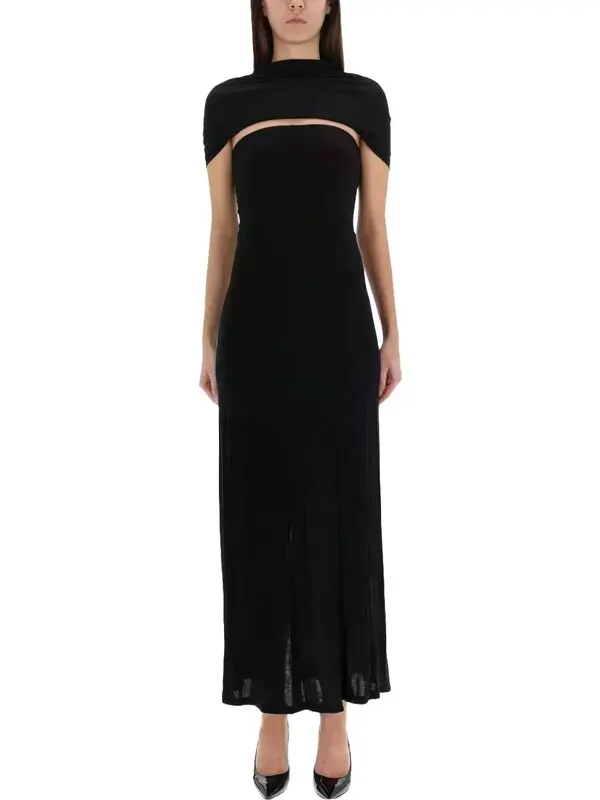 Helmut Lang Cut-out Maxi Dress - Black
