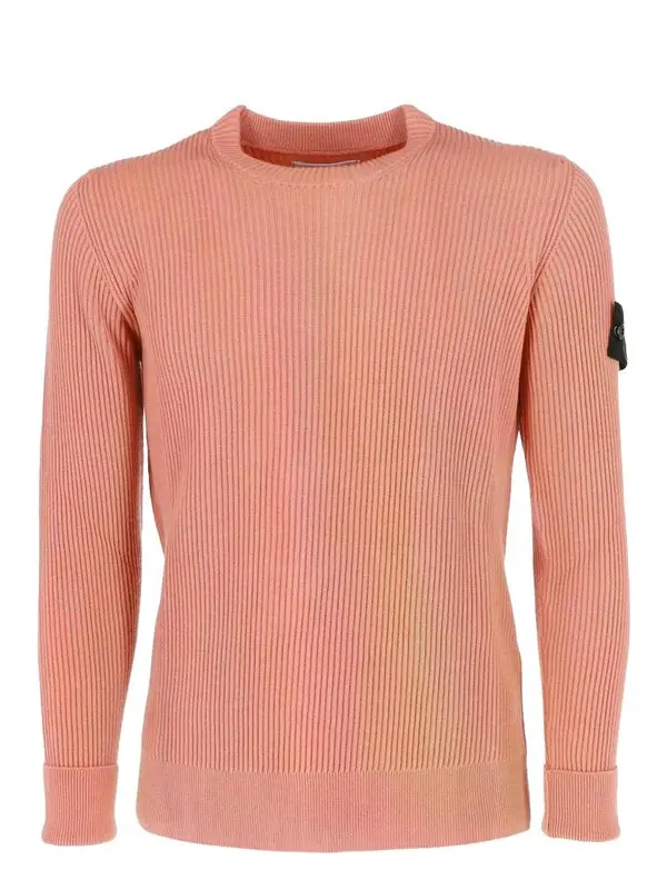 Stone Island Ribbed Sweater - Pink