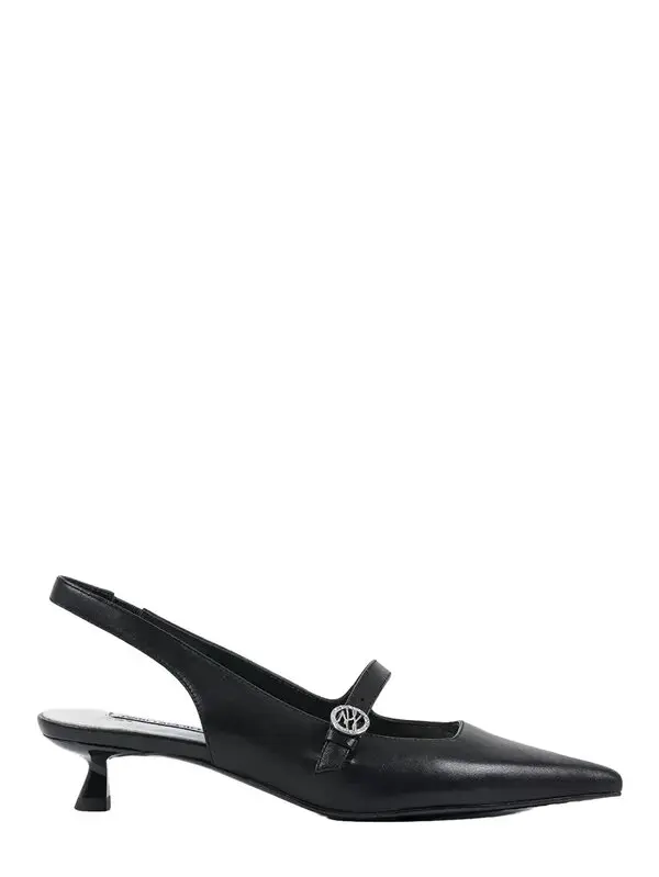 Karl Lagerfeld 30mm Pasha Pointed Pumps - Black