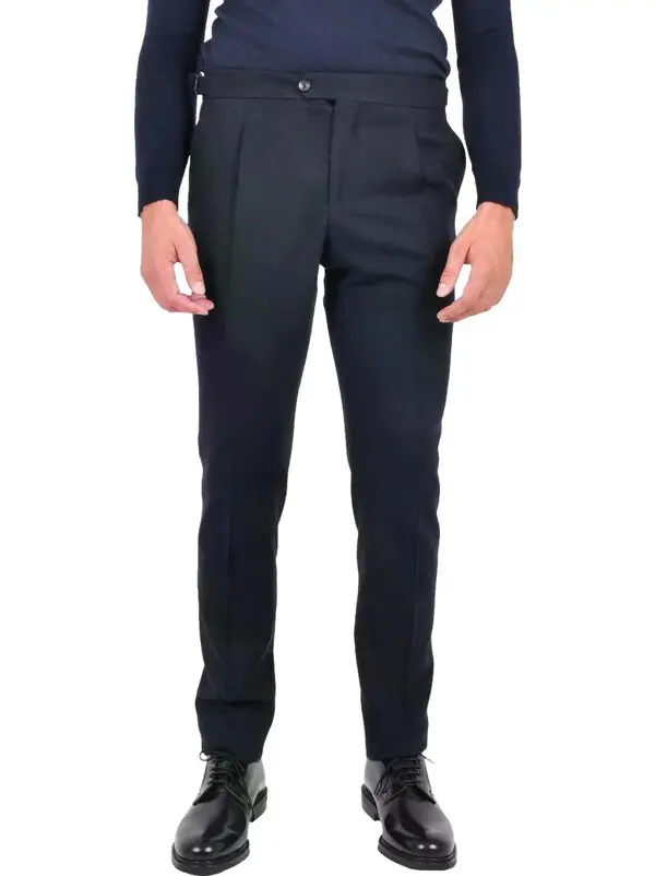 FRANZESE COLLECTION Darted Tailored Trousers - Blue