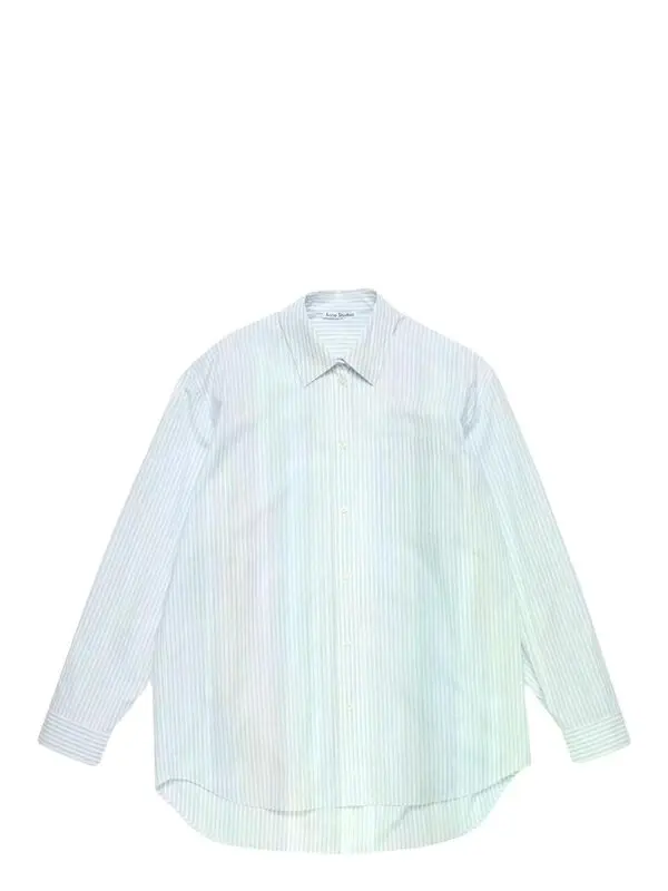 Acne Studios Striped-pattern Pocket Shirt - White