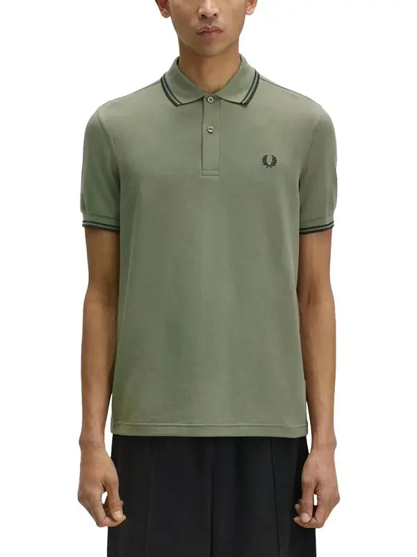 Fred Perry M3600 Double Broken-stitch Hem Polo Shirt - Green
