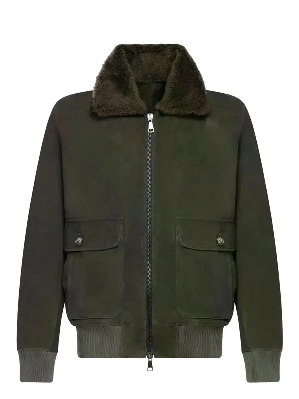 FRANZESE COLLECTION Leather Jacket - Green