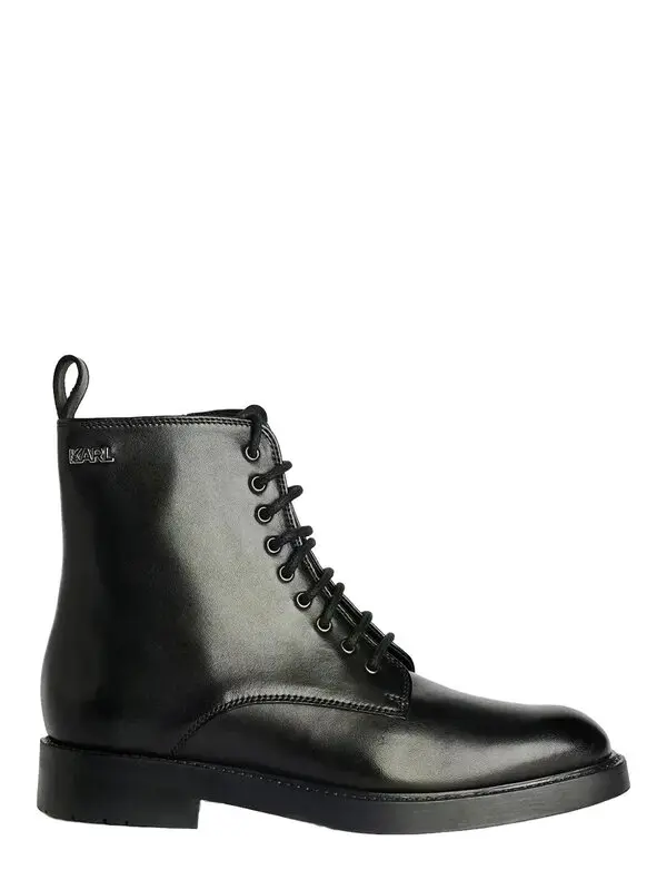 Karl Lagerfeld Blake Lace-up Boots - Black