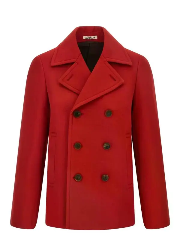 Auralee Double-breasted Jacket - Red