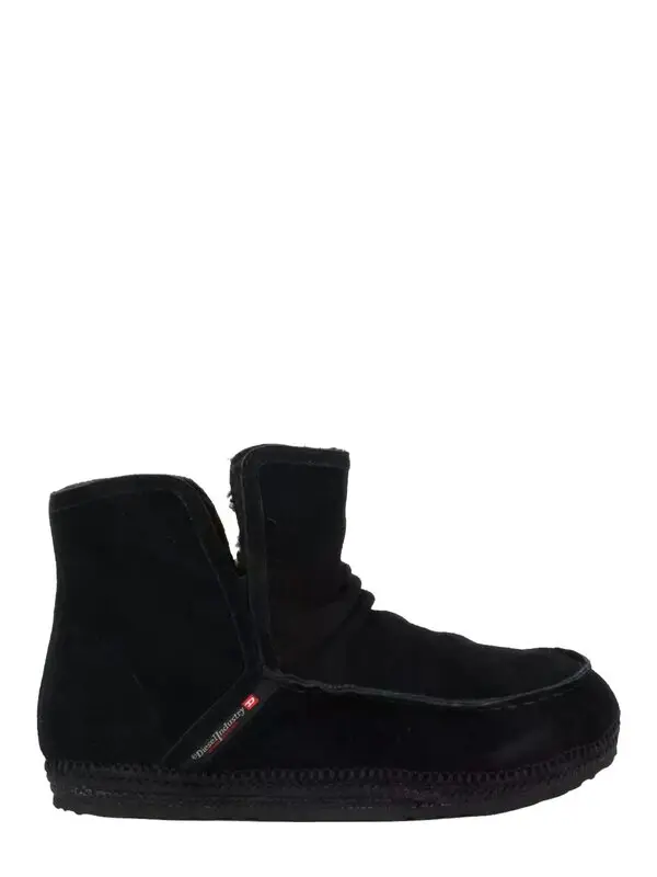 Diesel D-lukas Akb Leather Ankle Boots - Black