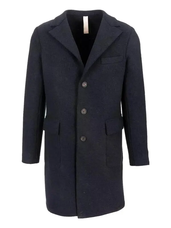 Eleventy Single-breasted Coat - Blue