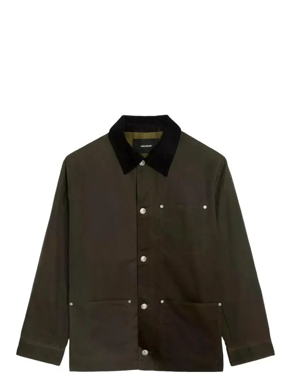 Zadig&Voltaire Boye Velvet-collar Jacket - Green