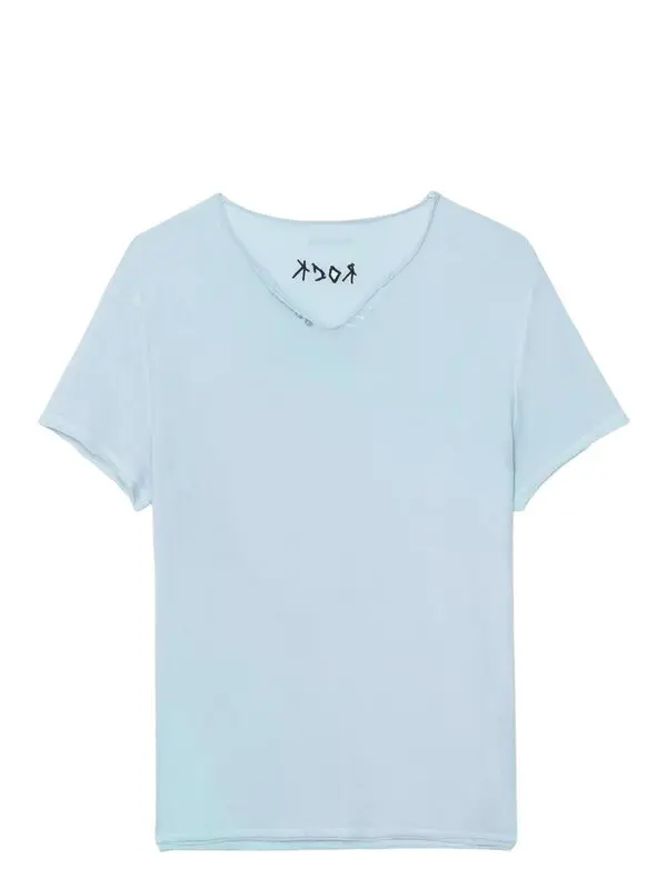 Zadig&Voltaire Monsatir Henley T-shirt - Blue