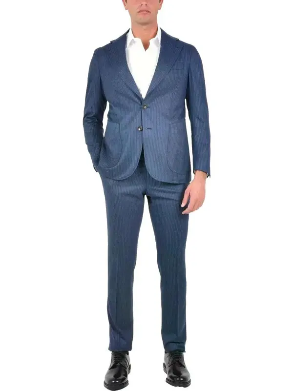 FRANZESE COLLECTION Pinstripe Suit - Blue